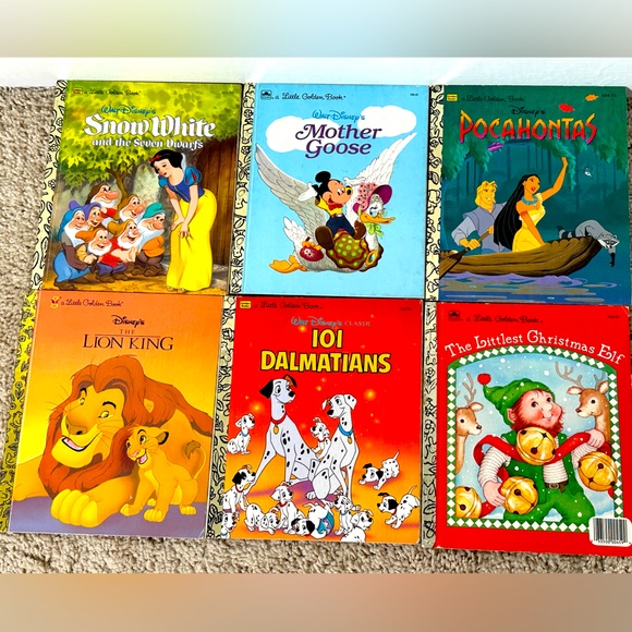 Disney | Other | Vintage Collectible Disneys A Little Golden Book 6 ...